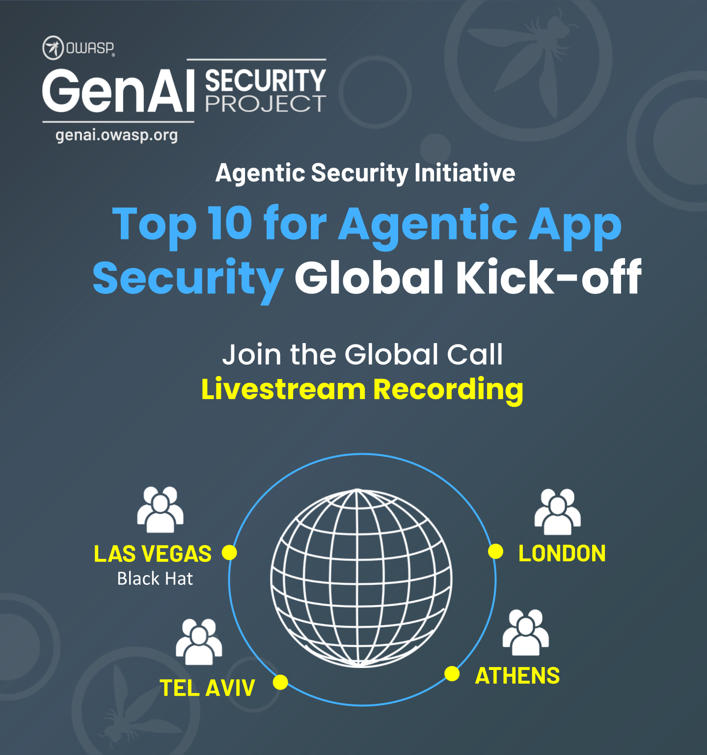 OWASP GenAI - Agentic Security Top 10 Global Kick-off Livestream - OWASP Gen AI Security Project